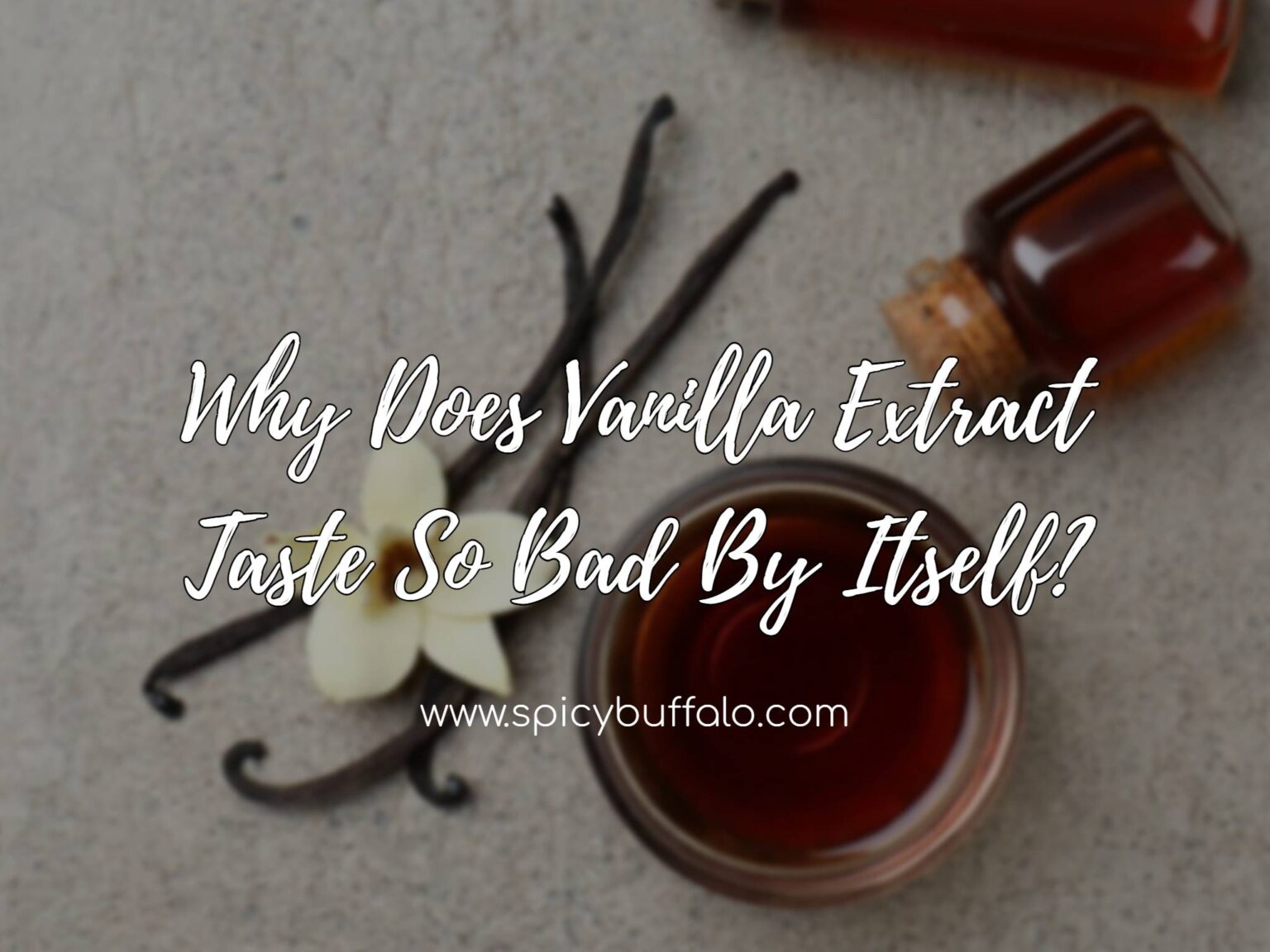 Why Does Vanilla Extract Taste So Bad By Itself? | Spicy Buffalo